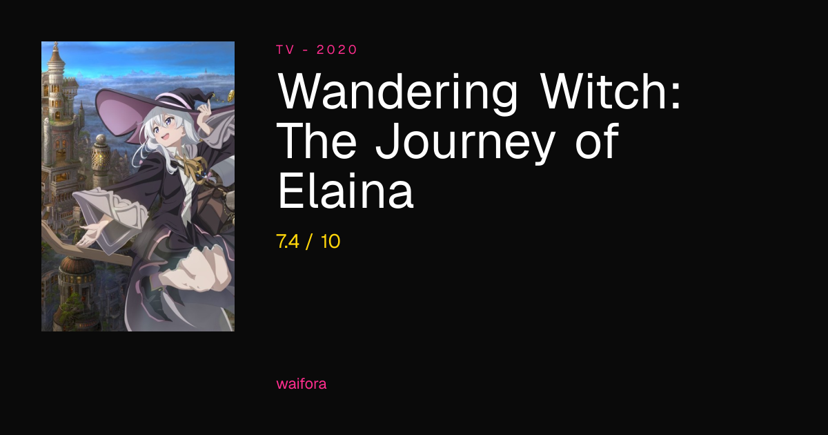 Watch Wandering Witch: The Journey of Elaina — All Episodes, Sub & Dub ...