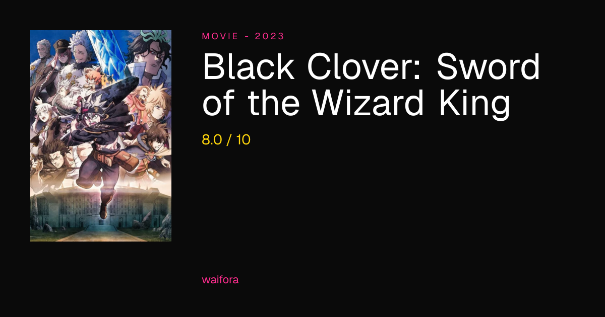 Watch Black Clover: Sword of the Wizard King — All Episodes, Sub & Dub ...