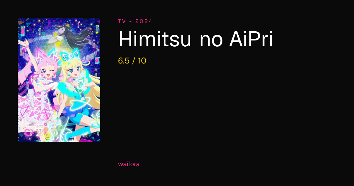 Himitsu no AiPri — Watch Online, Episodes & Reviews · Waifora