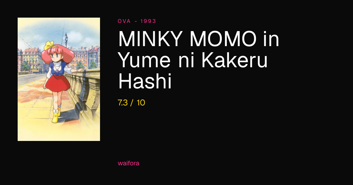 MINKY MOMO in Yume ni Kakeru Hashi — Watch Online, Episodes & Reviews ...