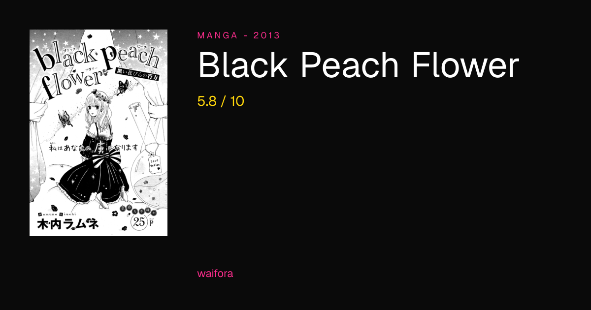 Black Peach Flower Manga — Read Online, Chapters & Reviews · Waifora